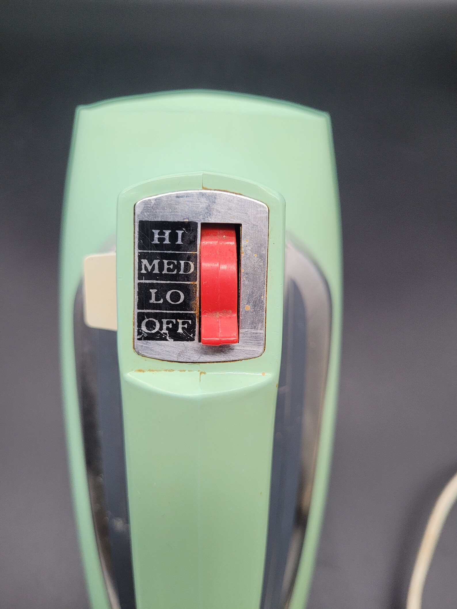 Vintage Mid Century Modern Atomic Green 3 Speed General Electric Hand ...