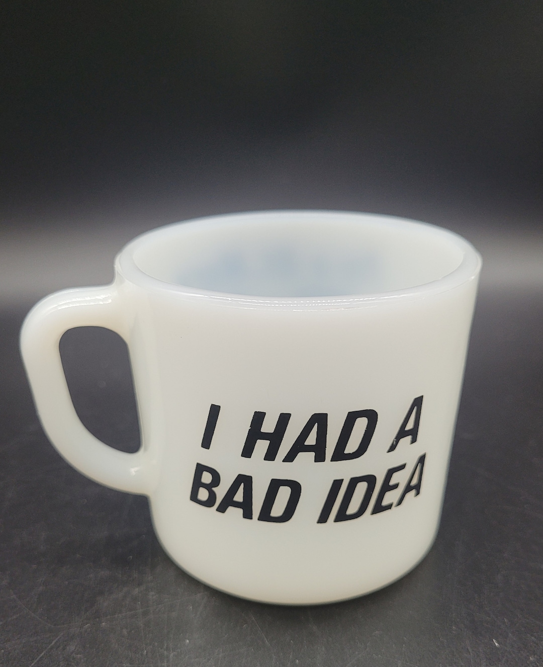 Vintage Anchor Hocking I Had a Bad Idea Graphics I'm a St.mary BAD Guy ...