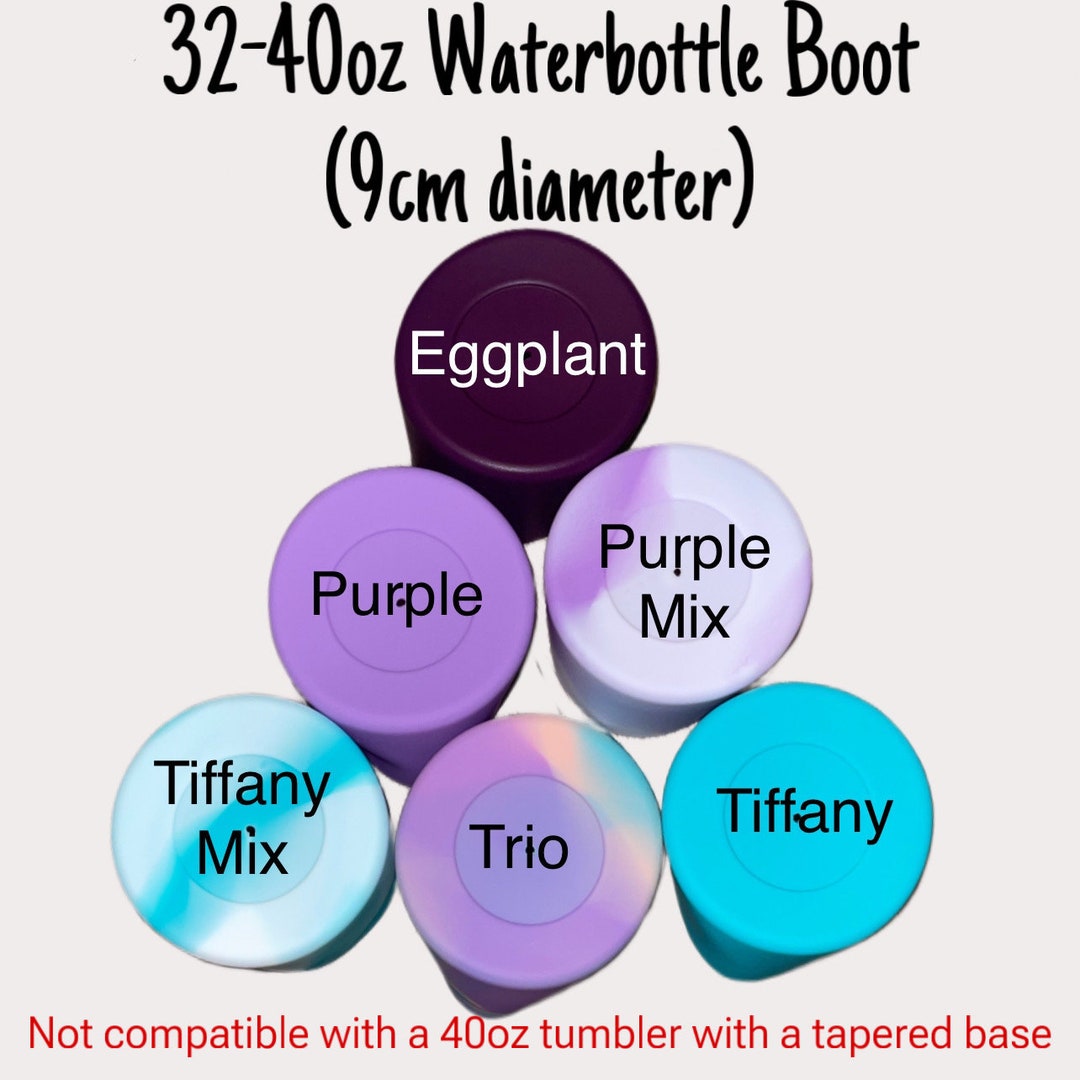 LARGE 32-40oz Waterbottle Silicone Boots: Purple Edition for Large ...
