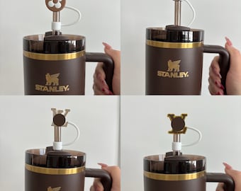 Straw Topper the Chocolate Gold Edition Stanley Tumbler Straw Topper ...