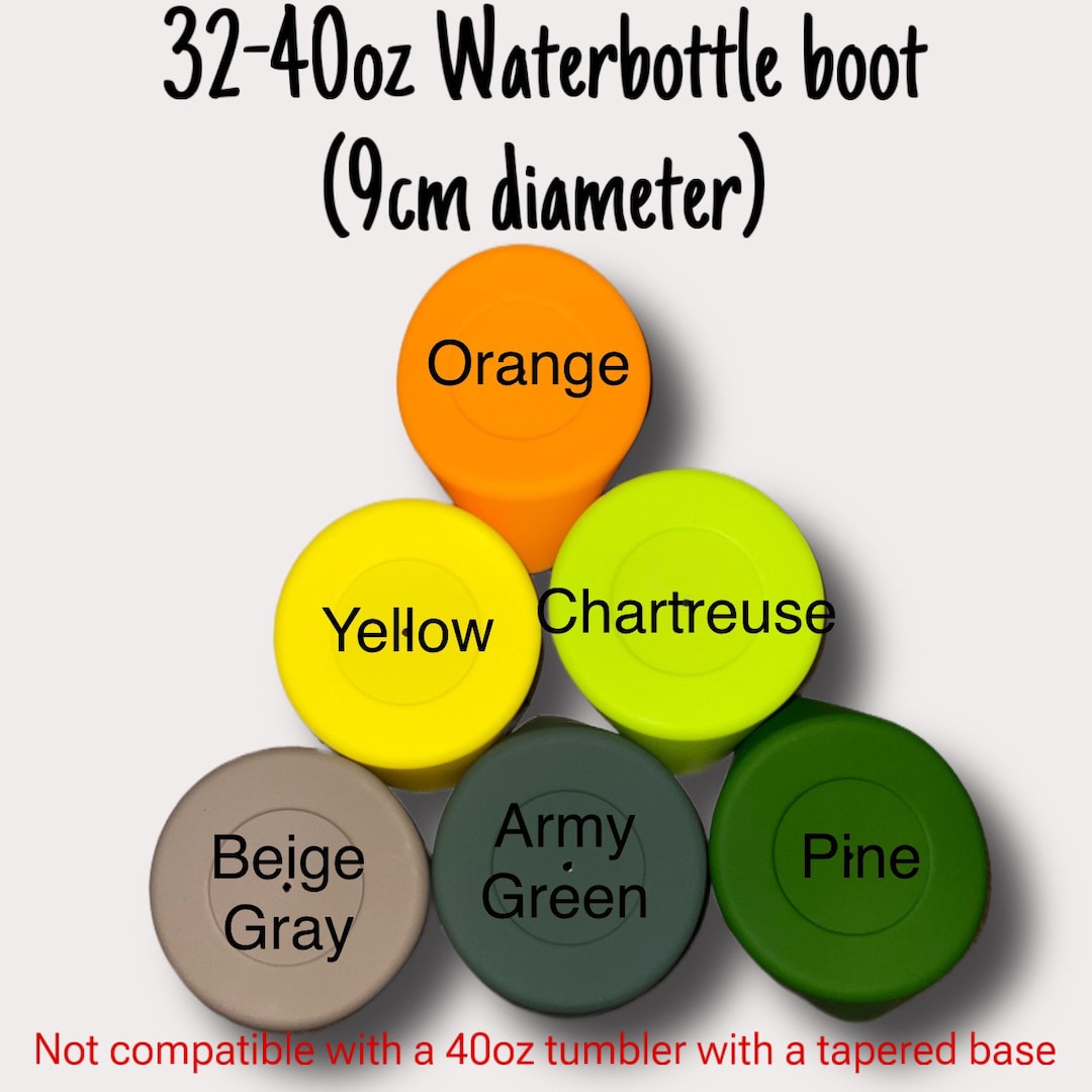 LARGE 32-40oz Waterbottle Silicone Boots: Green Edition for Large ...
