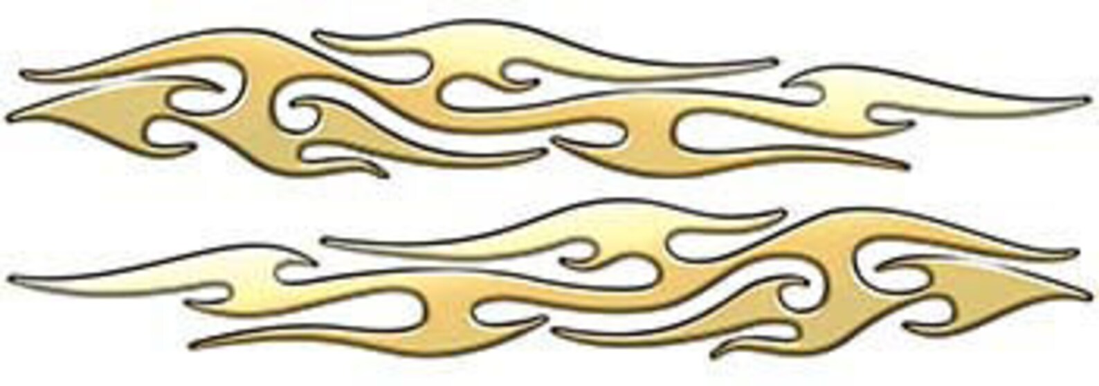 Thin and Long Tribal Style Flame Decals - Etsy