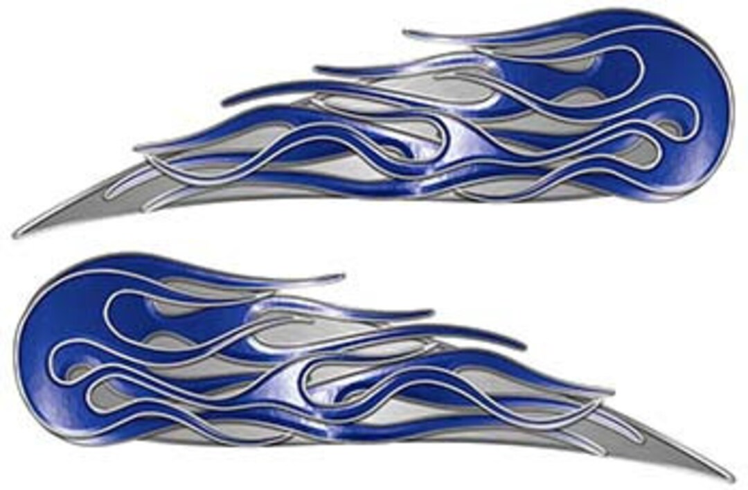 Twin Flame Custom Motorcycle Tank REFLECTIVE Decals - Etsy