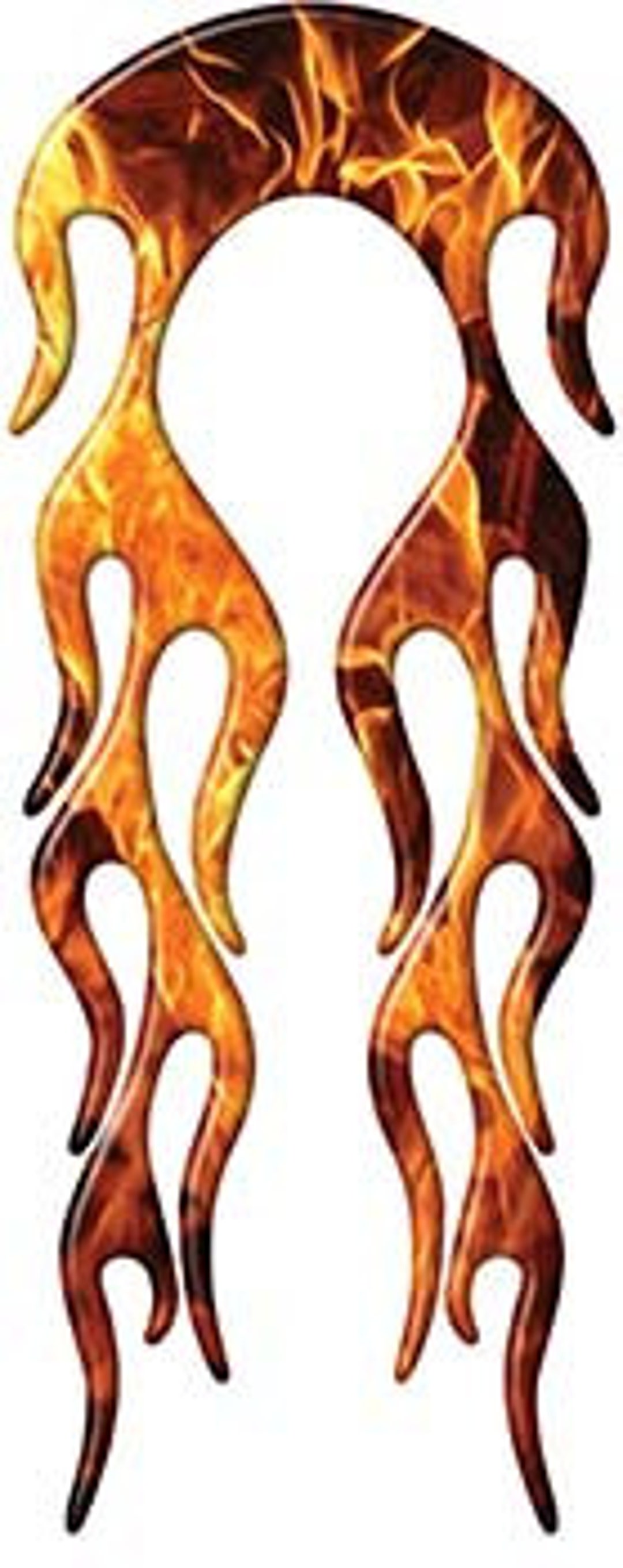 Custom Vertical Flame Decals - Etsy