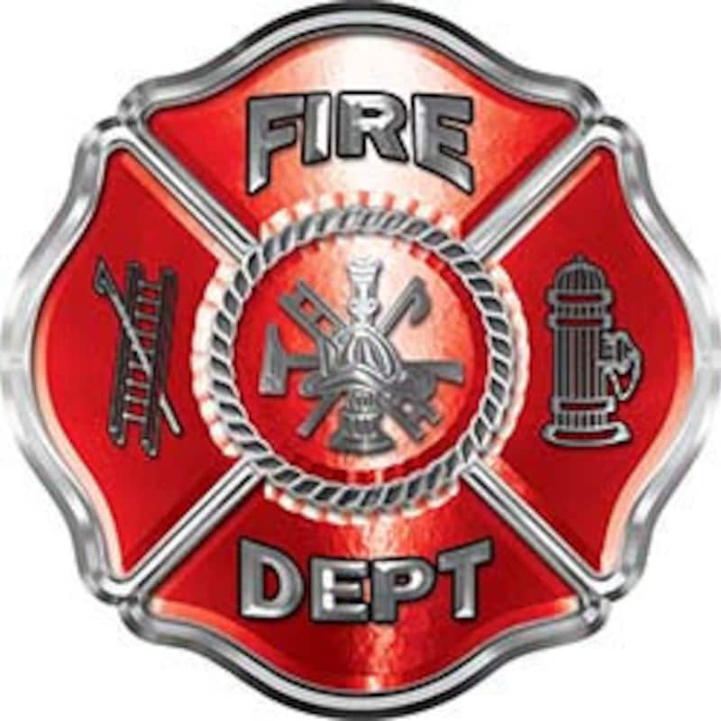 Fire Dept Decal - Etsy