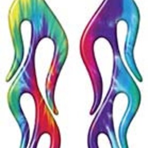 Custom Vertical Flame Decals - Etsy