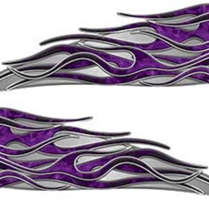 Twin Flame Custom Motorcycle Tank REFLECTIVE Decals - Etsy