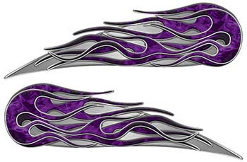 Twin Flame Custom Motorcycle Tank REFLECTIVE Decals - Etsy