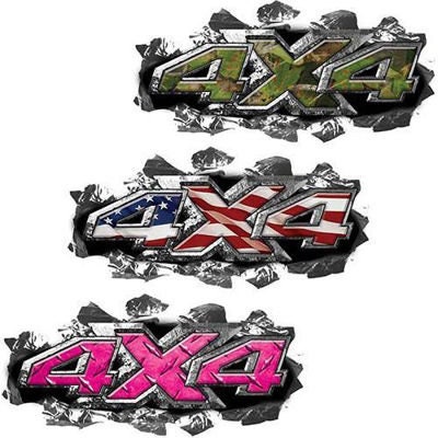 Ripped Torn Metal Tear Custom 4x4 Decals - Etsy