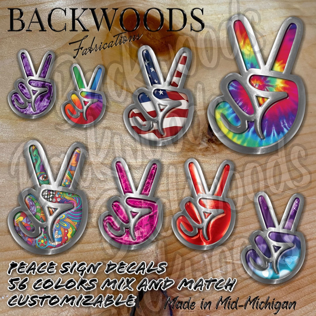 Peace Sign Decals Available in 56 Different Colors. Mix and Match for ...