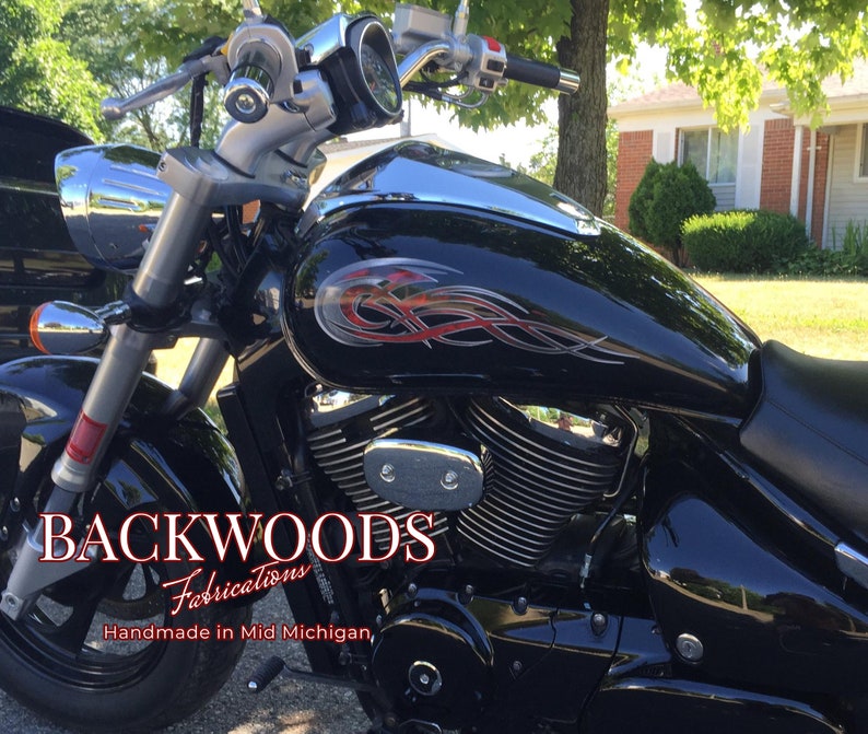 Tribal Flame Custom Motorcycle Tank REFLECTIVE Decals - Etsy