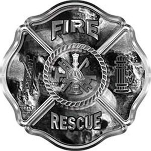 Traditional Fire Rescue Firefighter Maltese Cross REFLECTIVE Decals - Etsy