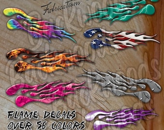 Flame Fire Blaze Hot Burn Sign Banner Sticker Decal - Etsy