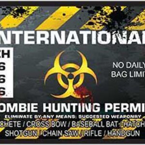 Zombie Hunting Permit Decals - Etsy