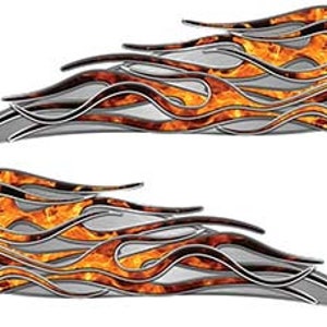 Twin Flame Custom Motorcycle Tank REFLECTIVE Decals - Etsy