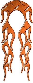 Custom Vertical Flame Decals - Etsy