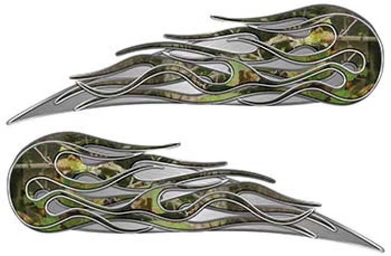 Twin Flame Custom Motorcycle Tank REFLECTIVE Decals - Etsy