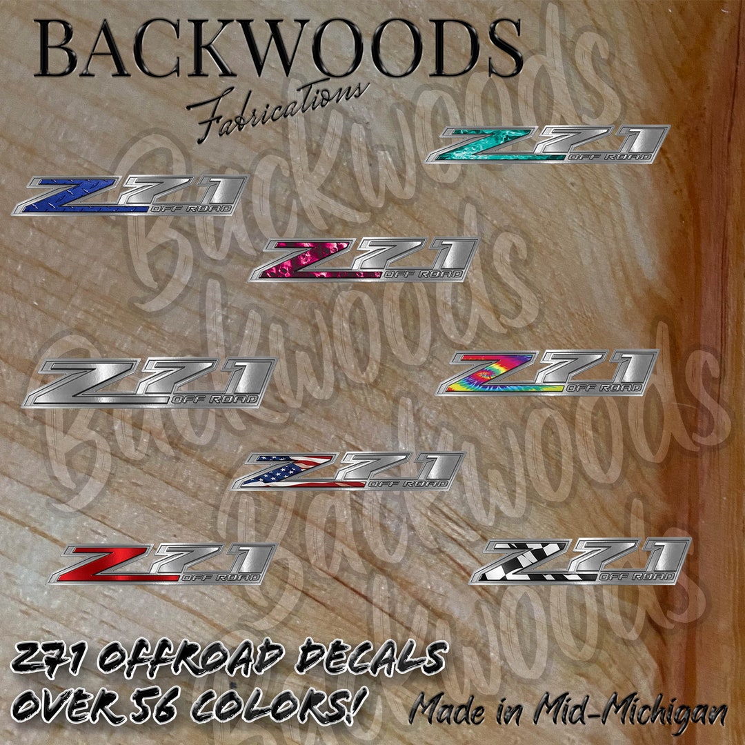 Custom Chevrolet Chevy Z71 off Road Decals for Silverado 1500, 2500 ...