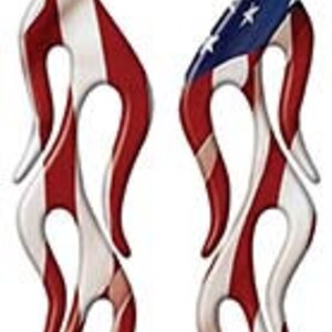 Custom Vertical Flame Decals - Etsy