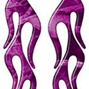 Custom Vertical Flame Decals - Etsy