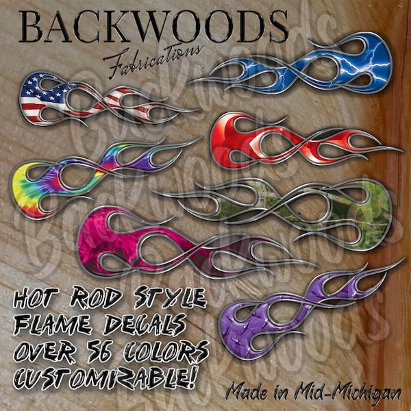 Flame Decals - Etsy