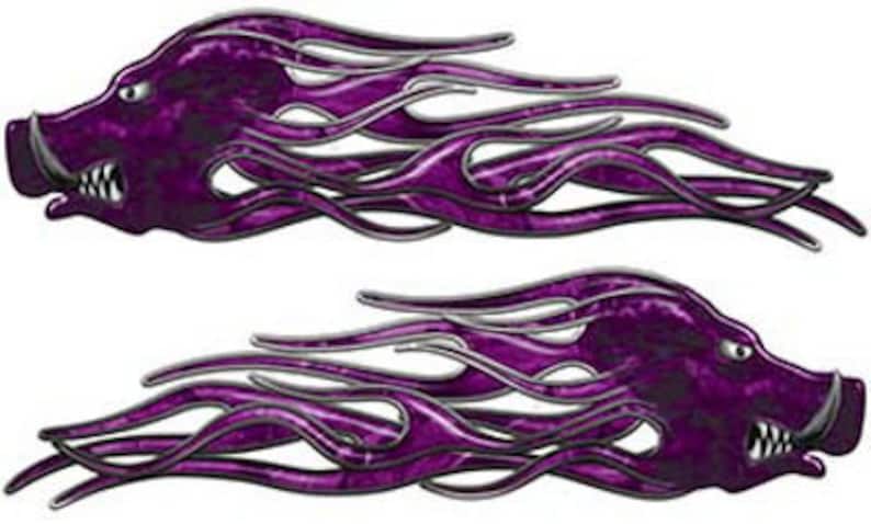Crazy Hog Flame Decals for Motorcycle Boat Kayak or Anything | Etsy
