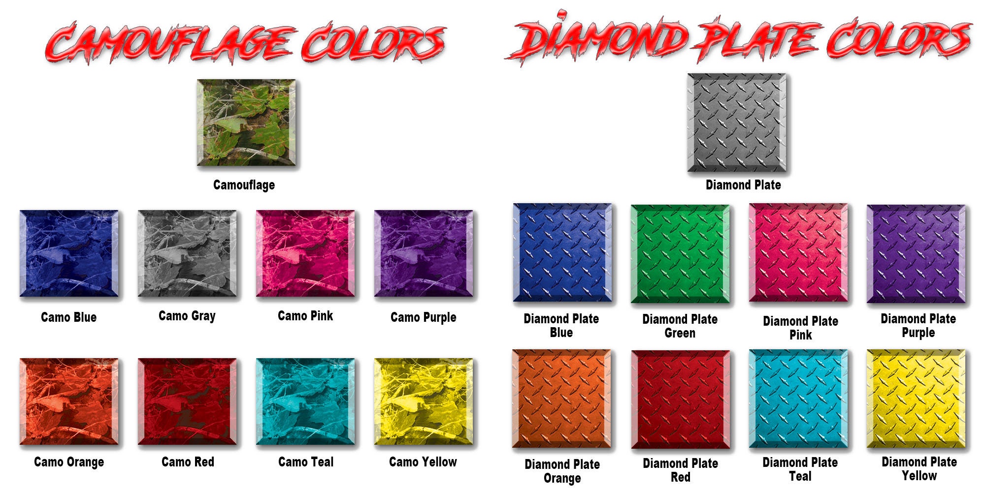 Ripped Torn Metal Graphic Decals 65+ Colors for Car, Boat, Motorcycle ...