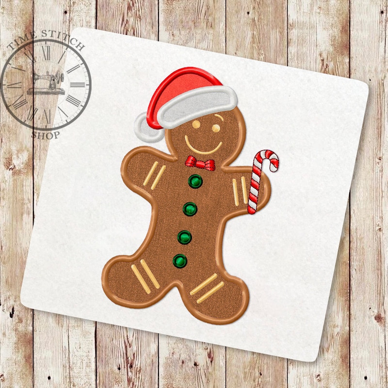 Gingerbread Applique - Etsy