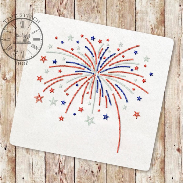 Firework Embroidery - Etsy