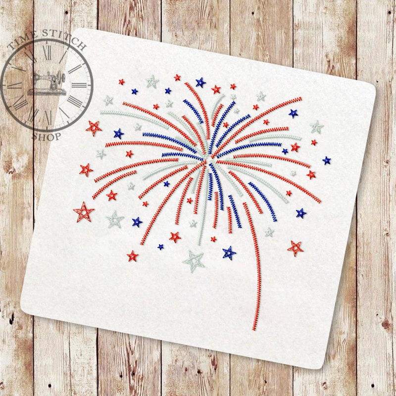 Firework Embroidery - Etsy