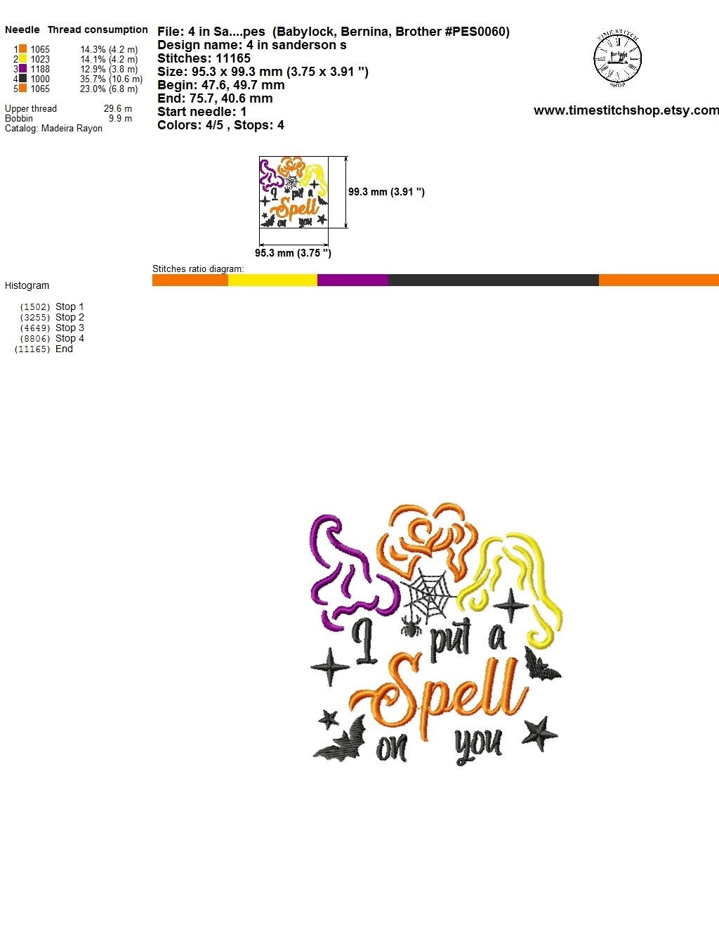 Hocus Embroidery Design, I Put a Spell on You Embroidery Design ...