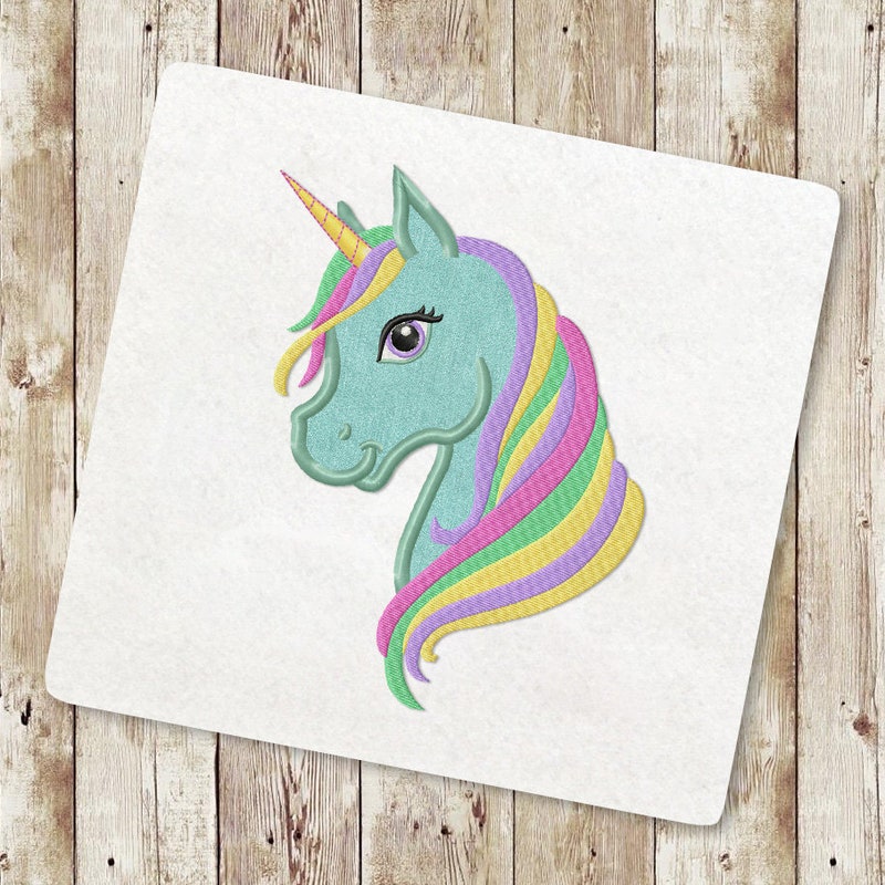 Unicorn Applique - Etsy