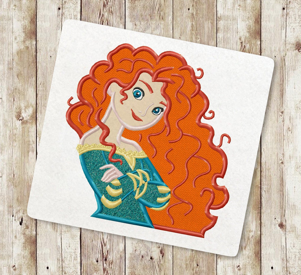 Princess Applique Embroidery Design, Change Your Fate Embroidery ...