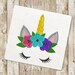 Unicorn Face Applique Embroidery Design, Unicorn Head Machine ...