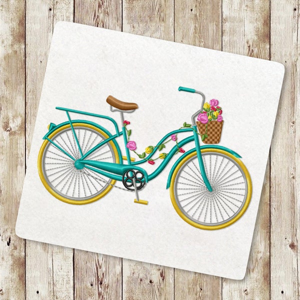 Machine Embroidery Bicycle Designs - Etsy