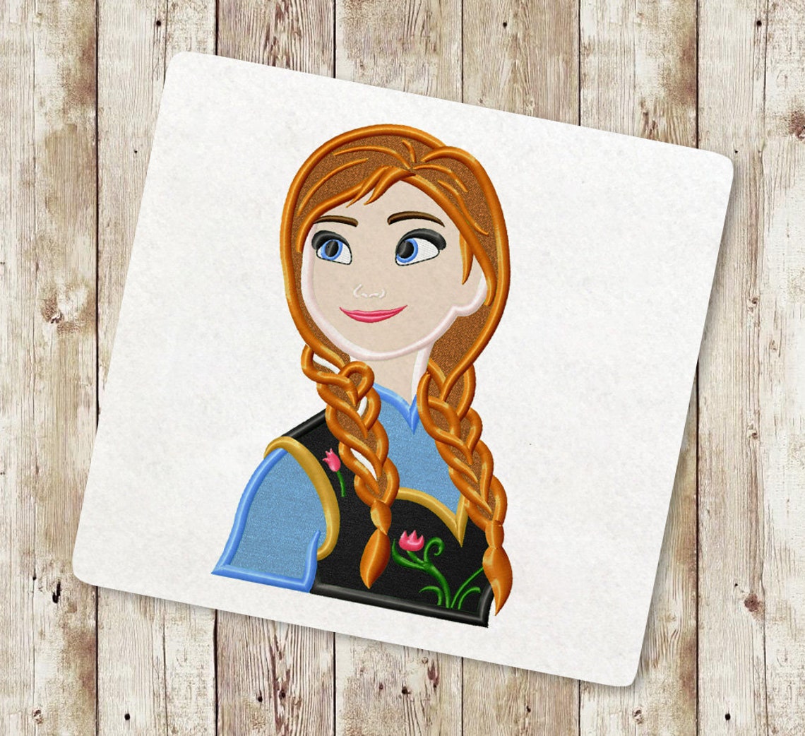 Princess Applique Embroidery Design Baby Birthday Applique - Etsy