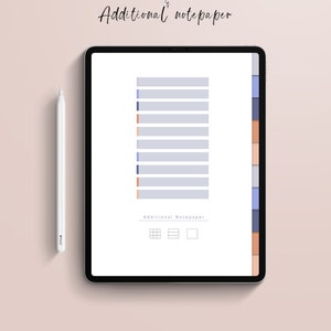 Digital Notebook With Hyperlinked Tabs, Digital Diary Goodnotes ...