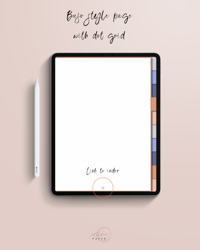 Digital Notebook With Hyperlinked Tabs, Digital Diary Goodnotes ...