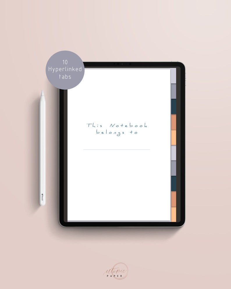 Digital Notebook Goodnotes, Digital Diary Journal, Digital Tabs ...