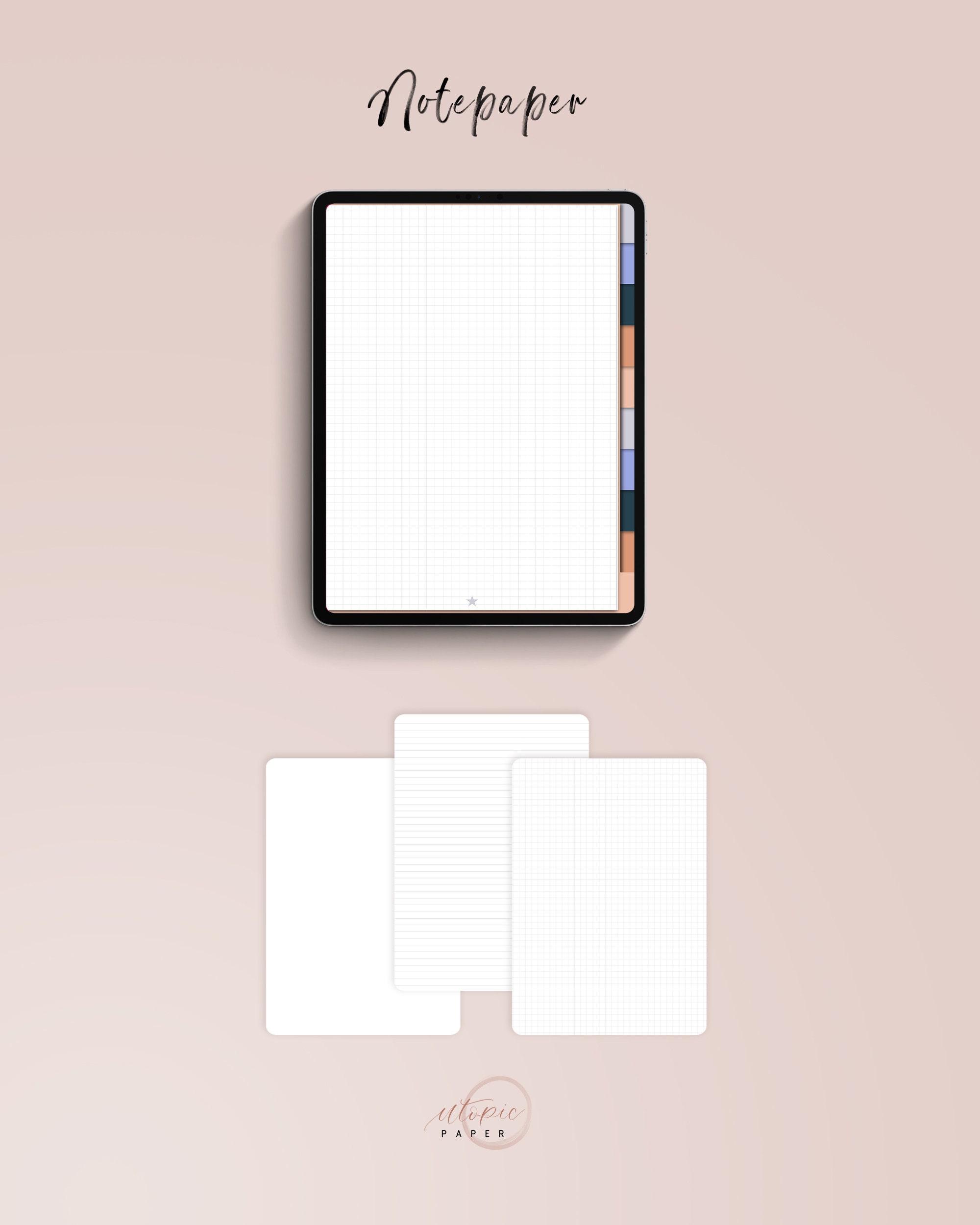 Digital Notebook With Hyperlinked Tabs, Digital Diary Goodnotes ...