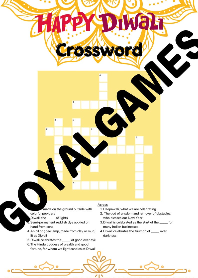 Diwali Activity Book - for Kids of All Ages!!! (download Now!) - Etsy