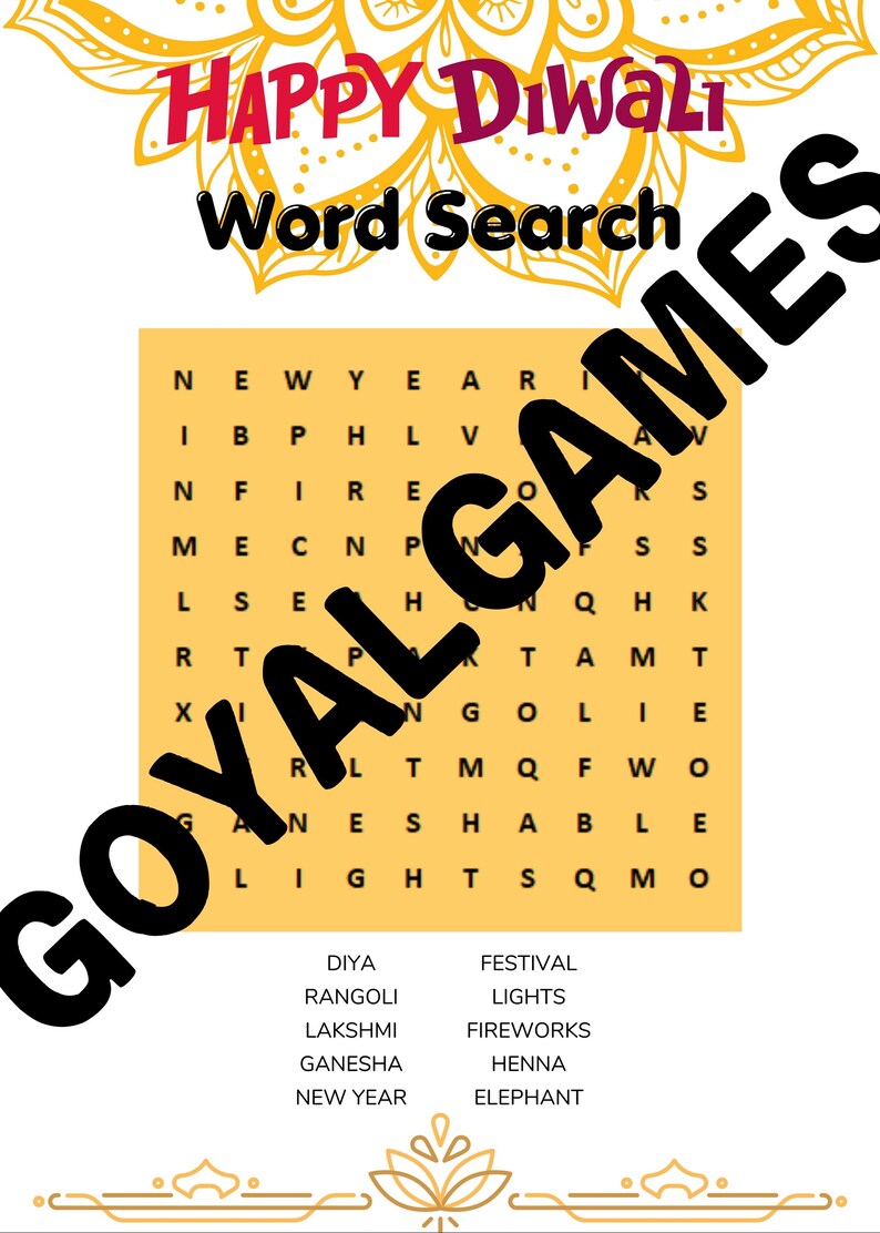 Diwali Activity Book - for Kids of All Ages!!! (download Now!) - Etsy