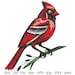Cardinal Machine Embroidery Designs, Red Bird Embroidery Designs ...