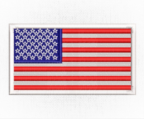 USA Embroidery Design American Flag Machine Embroidery - Etsy