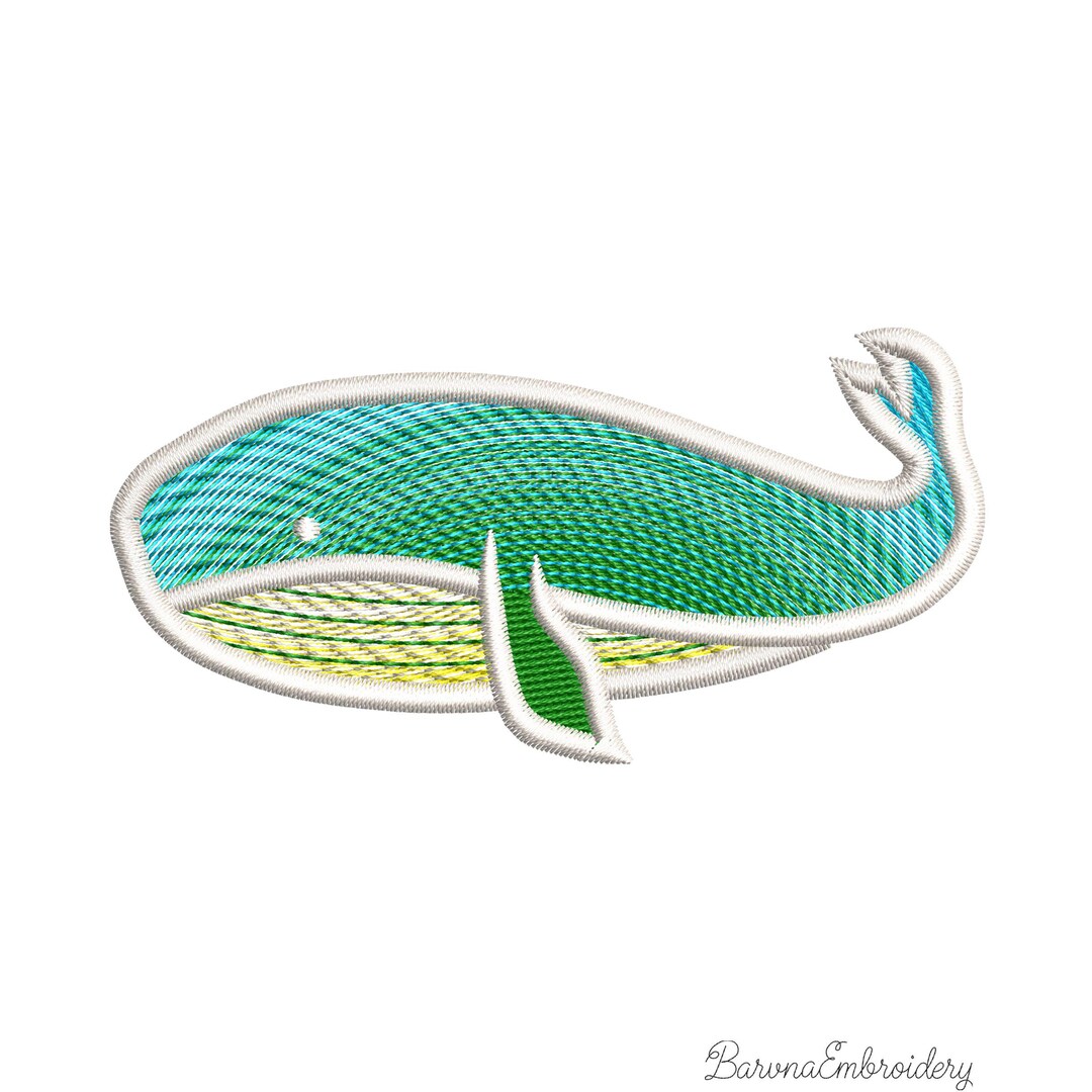 Whale Machine Embroidery Design, Sea World Embroidery Files (instant ...