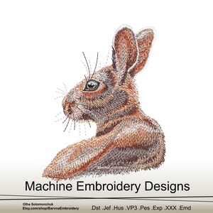 Rabbit Machine Embroidery Design, Animals Embroidery Files, Instant ...