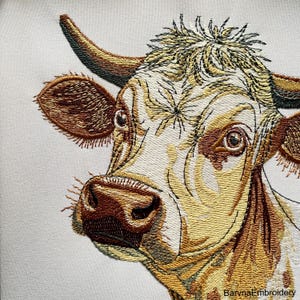 Cow Machine Embroidery Designs, Cow Embroidery Files, Instant Download ...