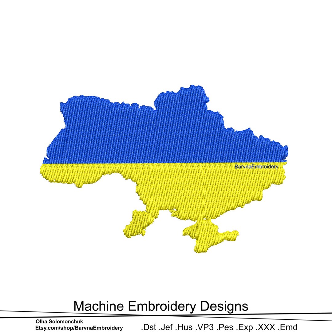 Ukraine Machine Embroidery Designs, Map of Ukraine Embroidery Files ...
