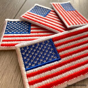 USA Flag Embroidery Design, Patriotic Machine Embroidery File, American ...