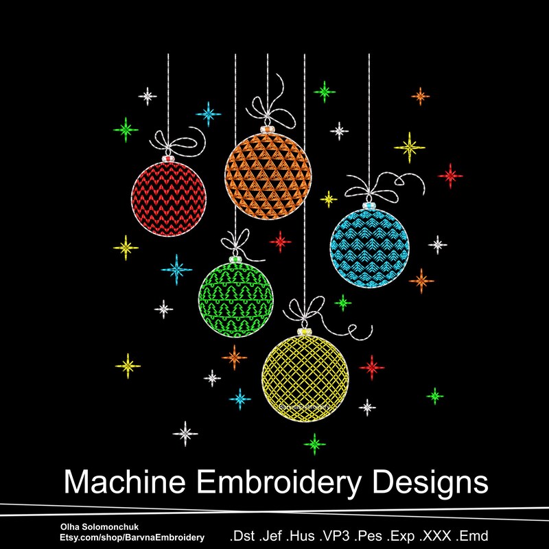 Christmas Machine Embroidery Designs - Etsy